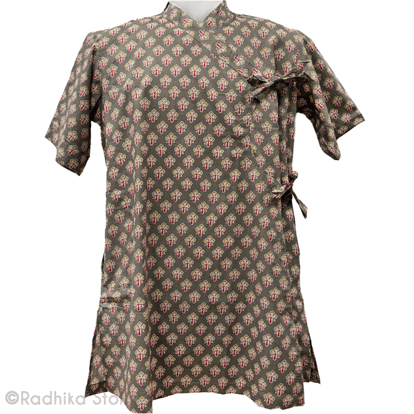 Bagal Bandi Style- Cotton Kurtas - Dark Beige- Vedic Design-S-M-L X ...