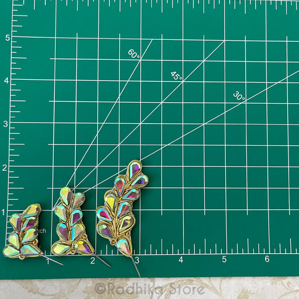 Glistening Manjaris Turban Pins - Set of 2 - Radhika Store