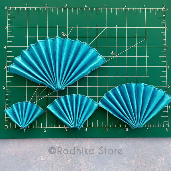 Turban Fans - Silk - Set of 2 - Radhika Store