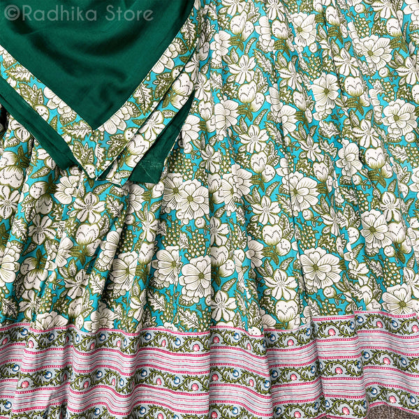 Vrindavan Forest Flowers- Cotton Screen Print- With Chadar - S-M-L ...
