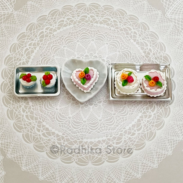 Miniature Cake Trays- Choose From 3 Styles - Radhika Store