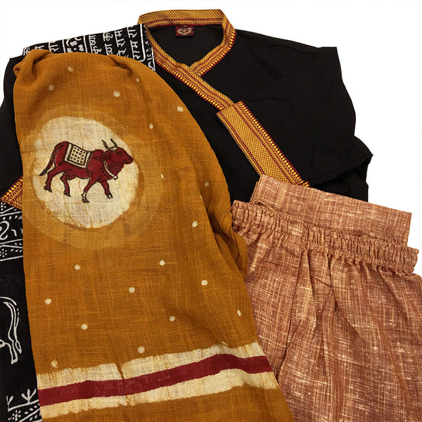 Natural Jute Yogi Pants - Rustic Rust S, M, L, Xl - Radhika Store