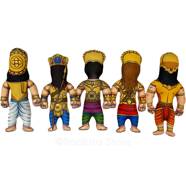 The Pandavas - Transcendental Dolls - Radhika Store