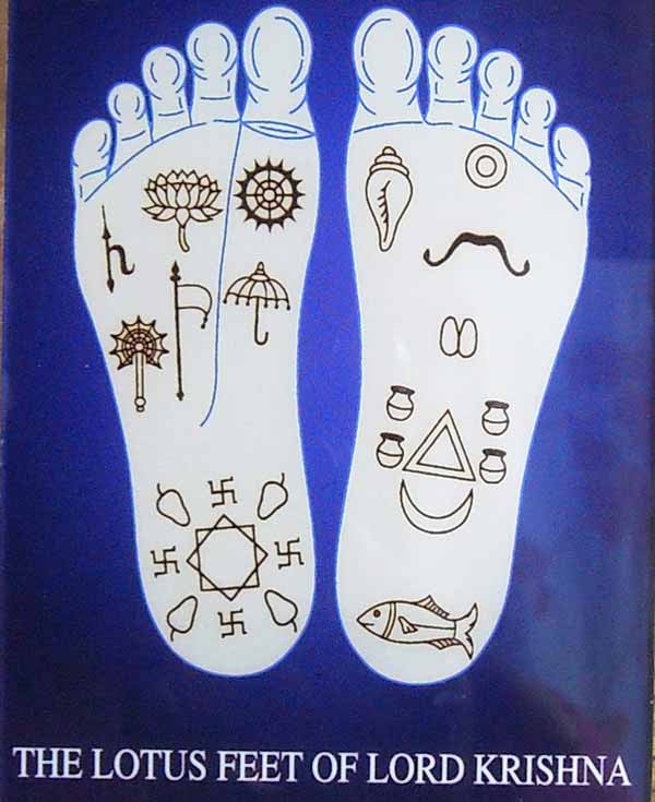 Lotus Feet of Lord Krishna Acrylic Picture - Radhika Store